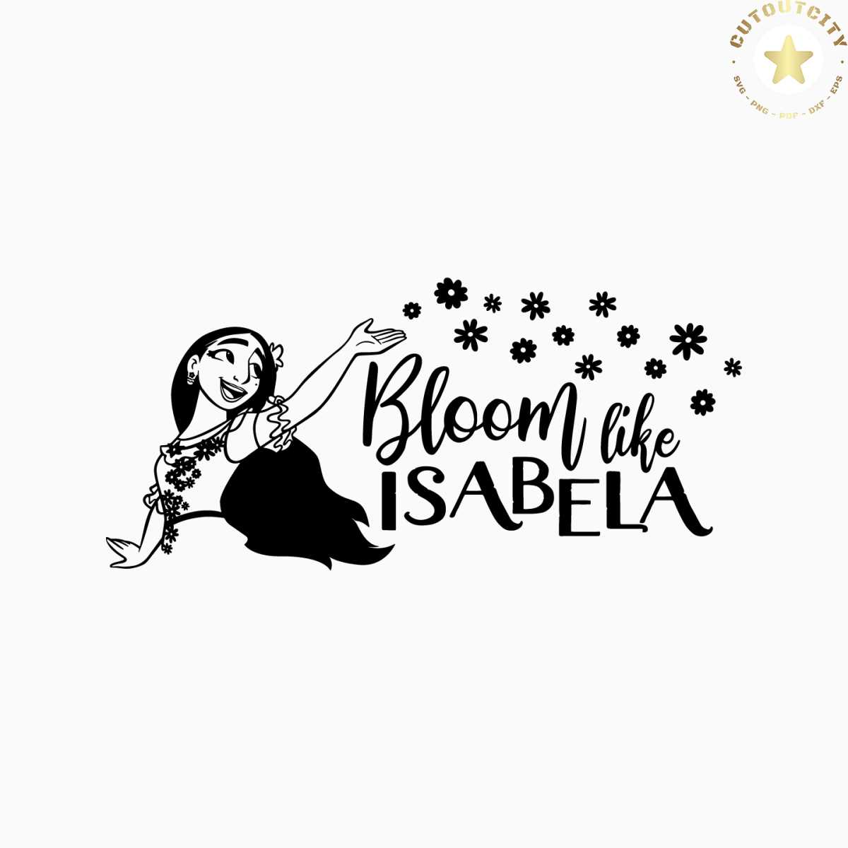 Encanto Bloom Like Isabela Madrigal | SVG Encanto Clipart Im | Inspire ...