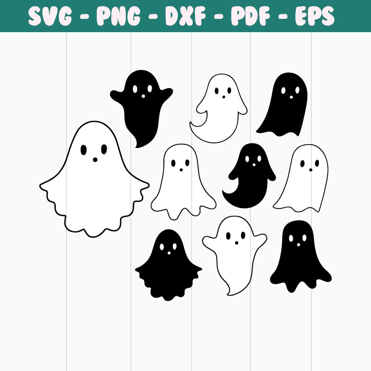 GHOST SVG, Halloween svg, Ghosts svg, Ghost svg bundle, Ghos | Inspire ...