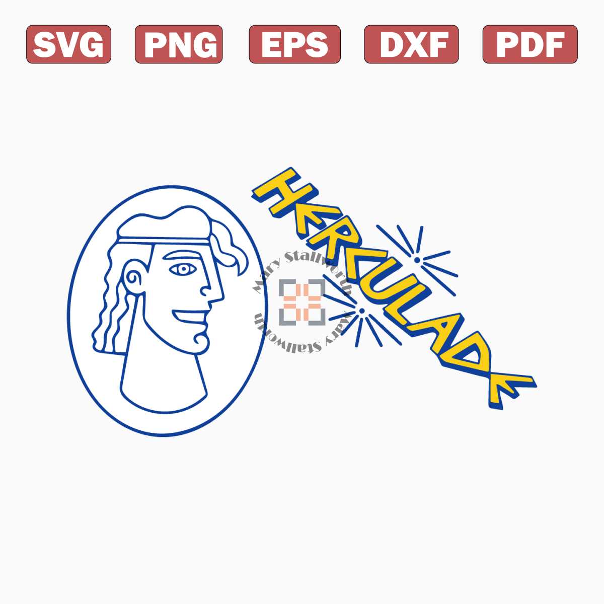 Herculade SVG, easy cut file for Cricut, Layered by colour | Inspire Uplift