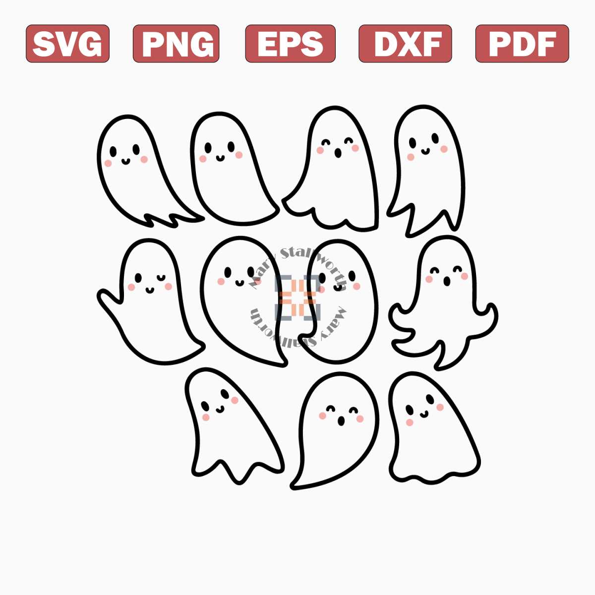 Cute Ghosts, Halloween svg, Ghosts svg, Ghost svg bundle, Gh - Inspire ...