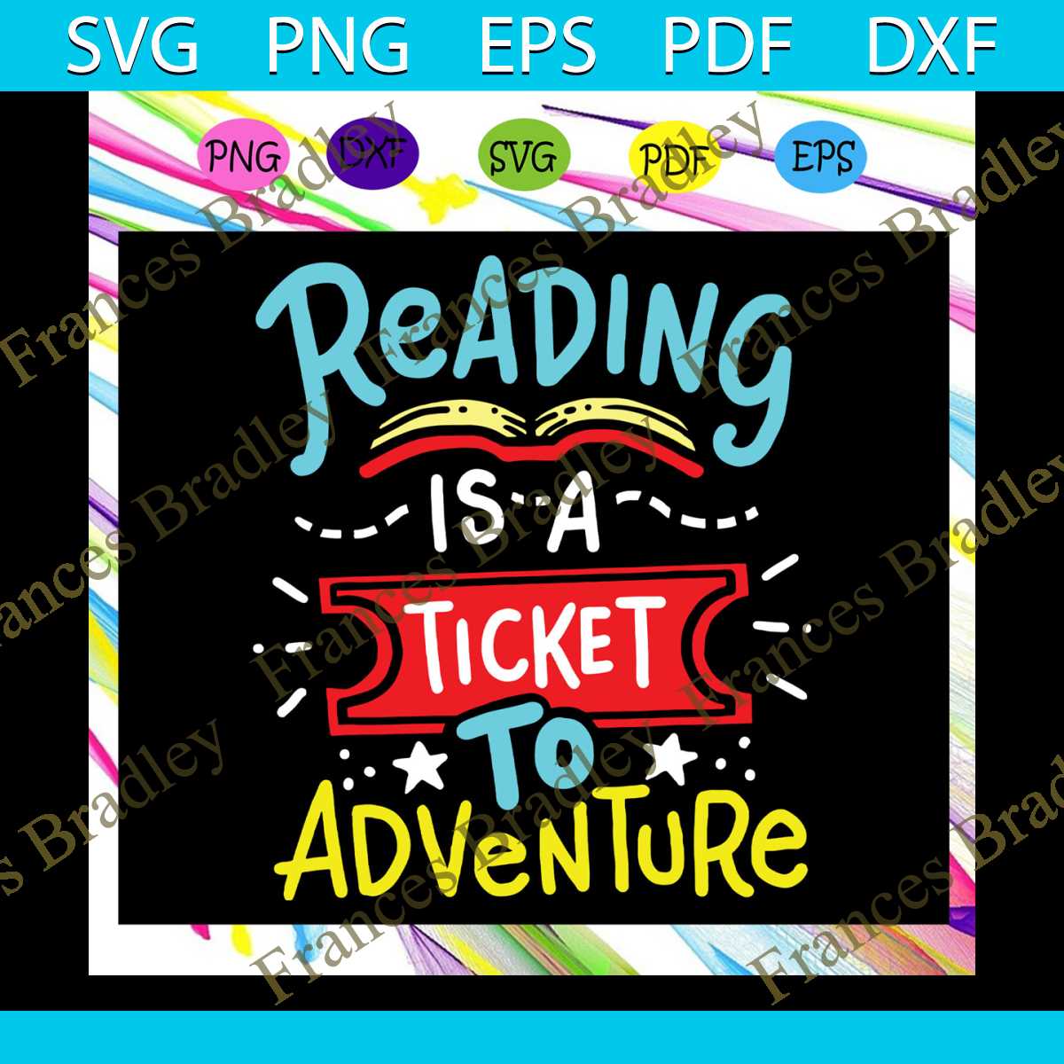 Reading is a ticket to adventure, book svg, book lover,trend | Inspire ...
