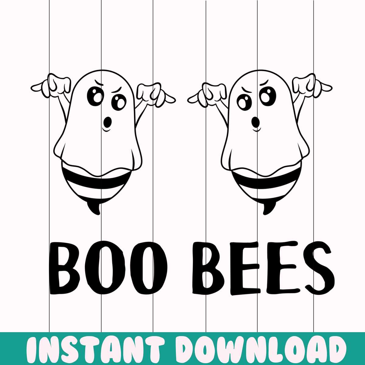 Boo Bees Halloween Breast Cancer svg, Ghost svg, Boo Bees sh | Inspire ...