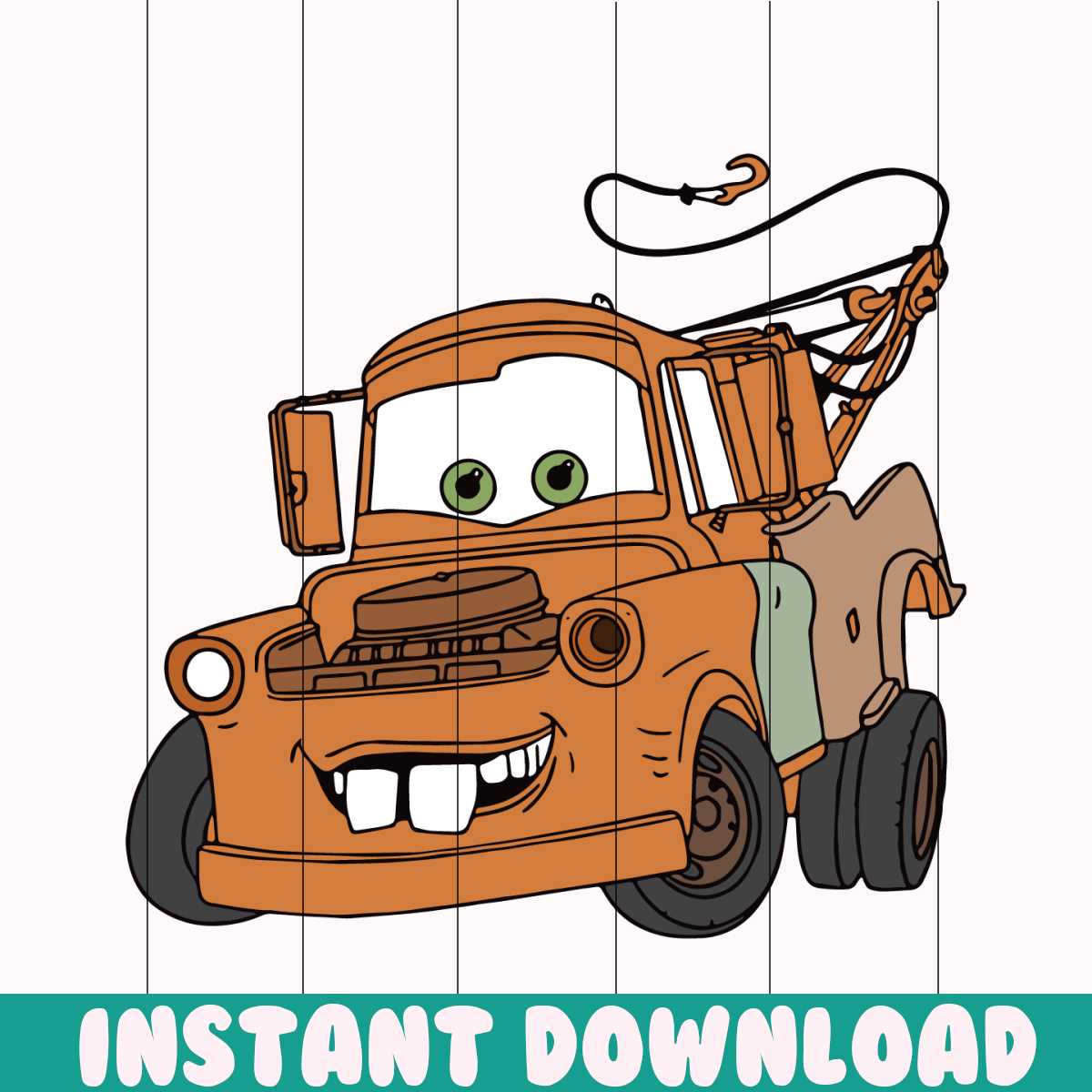 QualityPerfectionUS Digital Download Cars Tow Mater PNG, S | Inspire Uplift