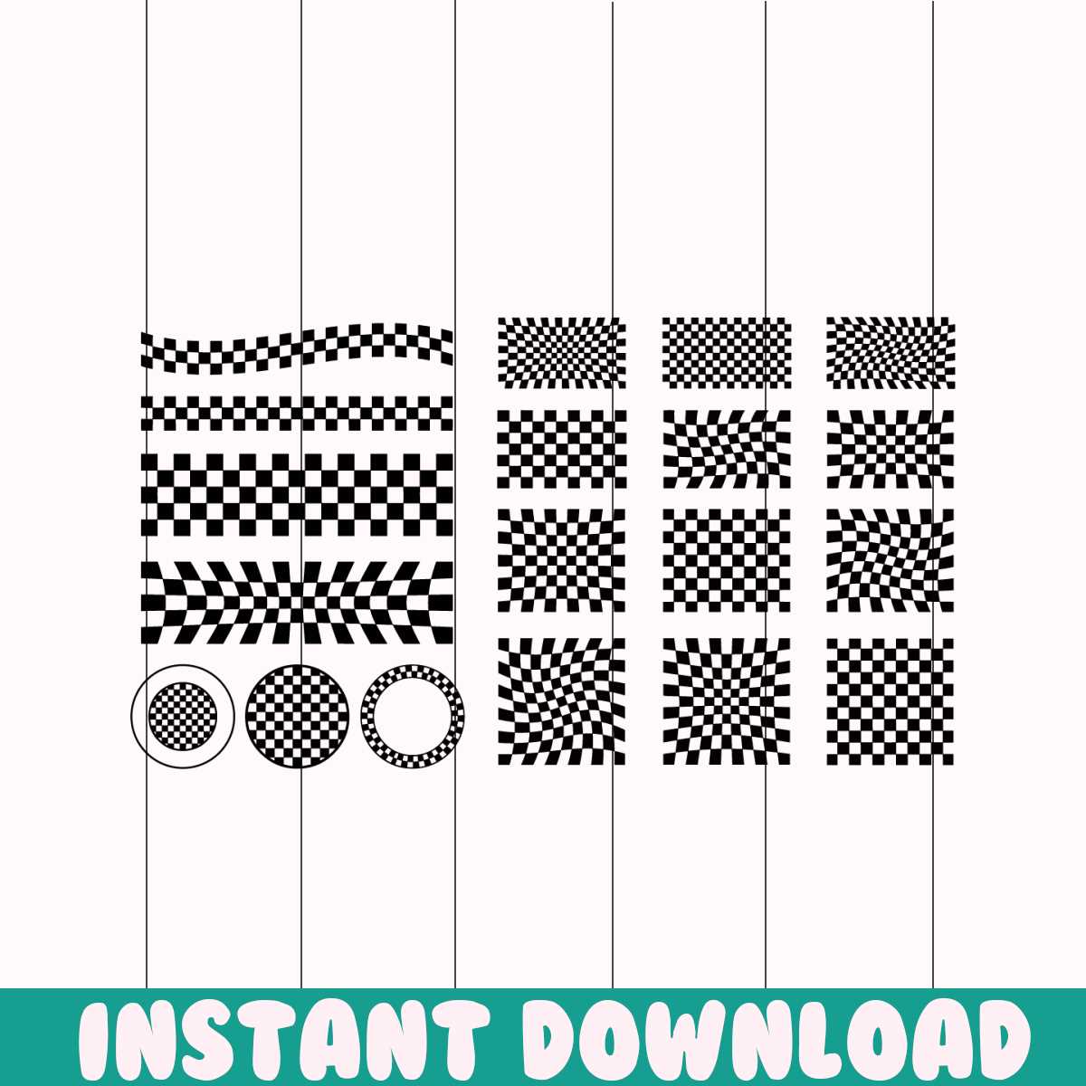 Checkered Bundle SVG, Instant Download, Checkered Pattern Sv | Inspire ...