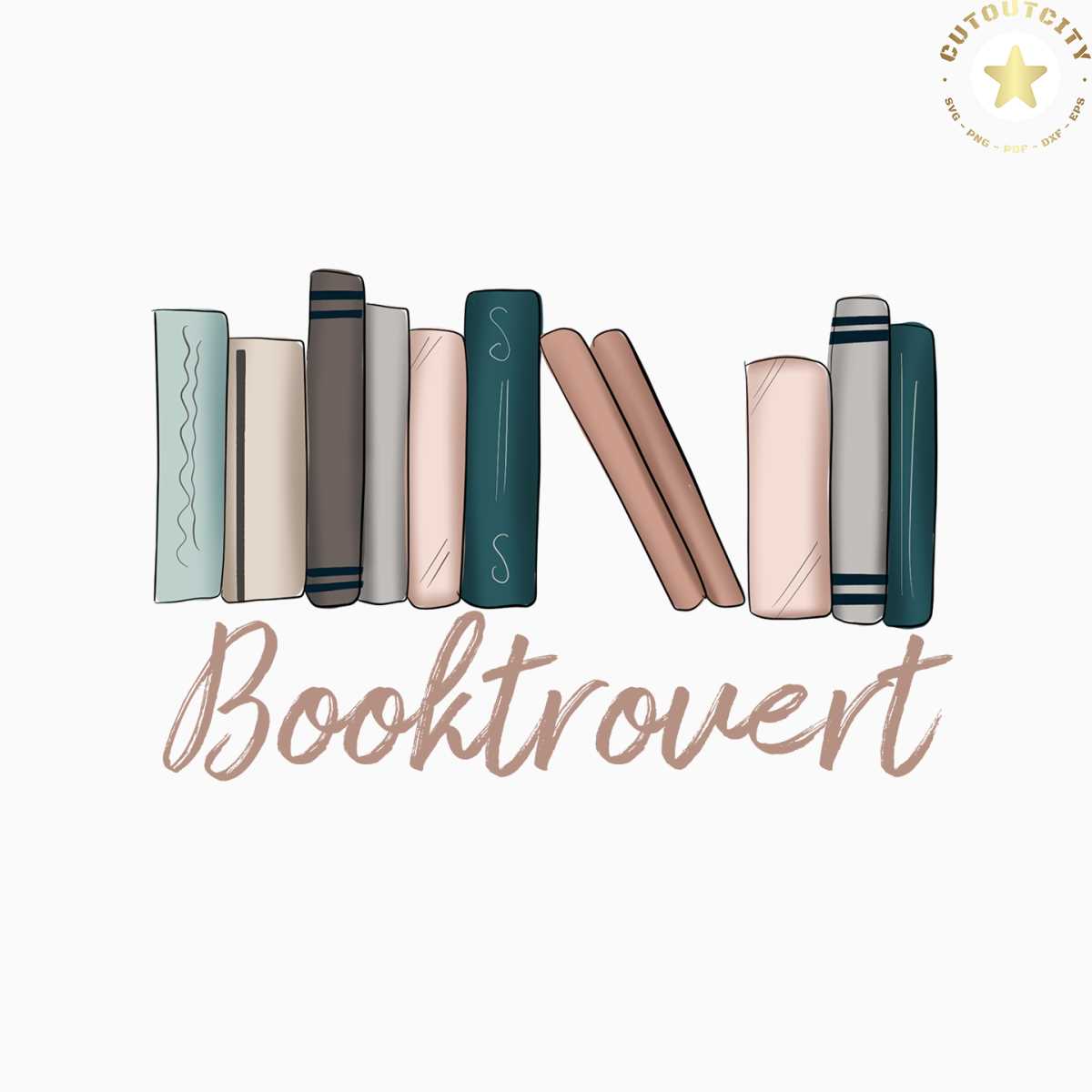 Booktrovert Svg, Reading Png, Book Lover Png, Bookish Graphi | Inspire ...
