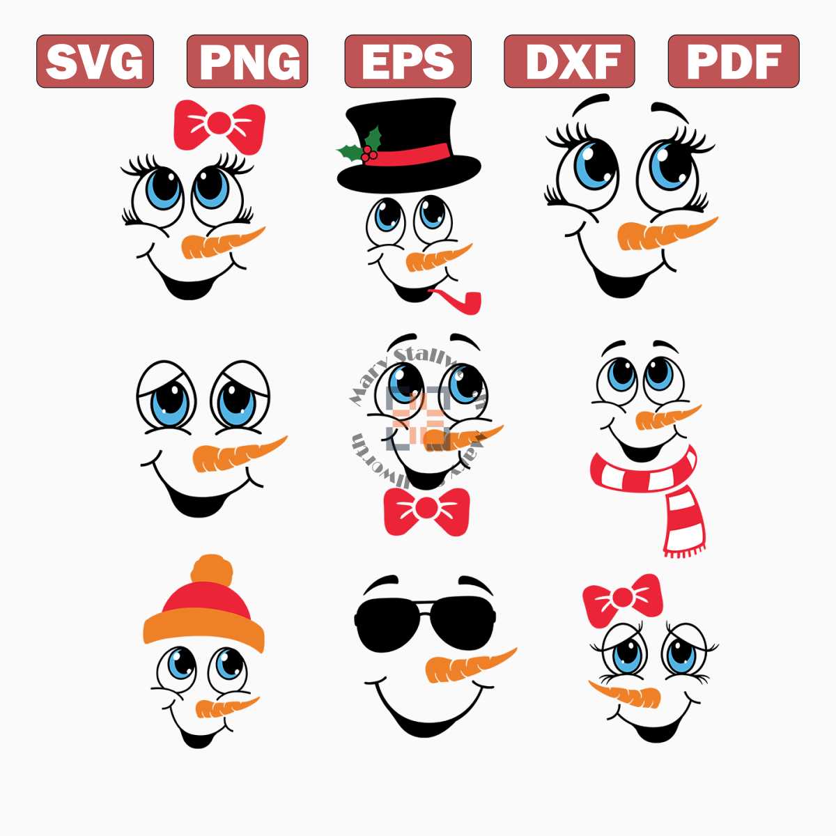 Snowman Svg | Snowman Faces Svg | Christmas Svg | Snowman Gi | Inspire ...