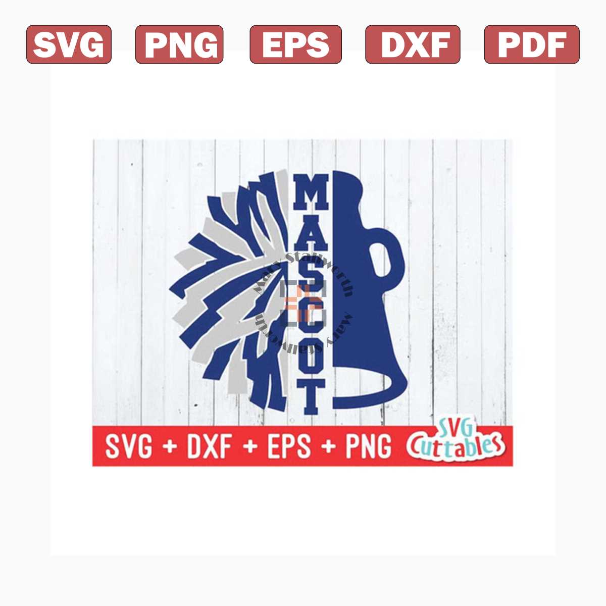 Cheer svg Megaphone svg Pom Pom Cheer Cone svg eps dxf | Inspire Uplift