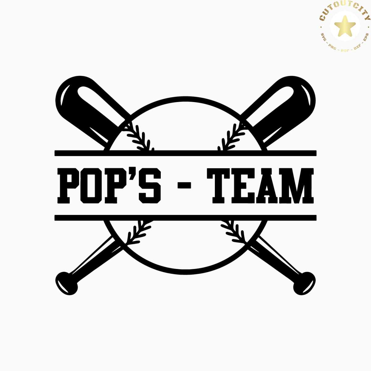 Baseball Bat Svg, POPSTEAM Svg File For Cricut, Silhouette, | Inspire ...