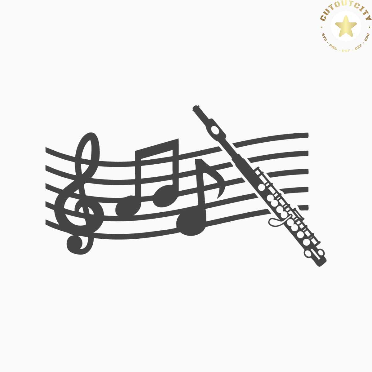 Flute SVG File,Music Notes SVG,Marching Band SVG,Musical Ins | Inspire ...
