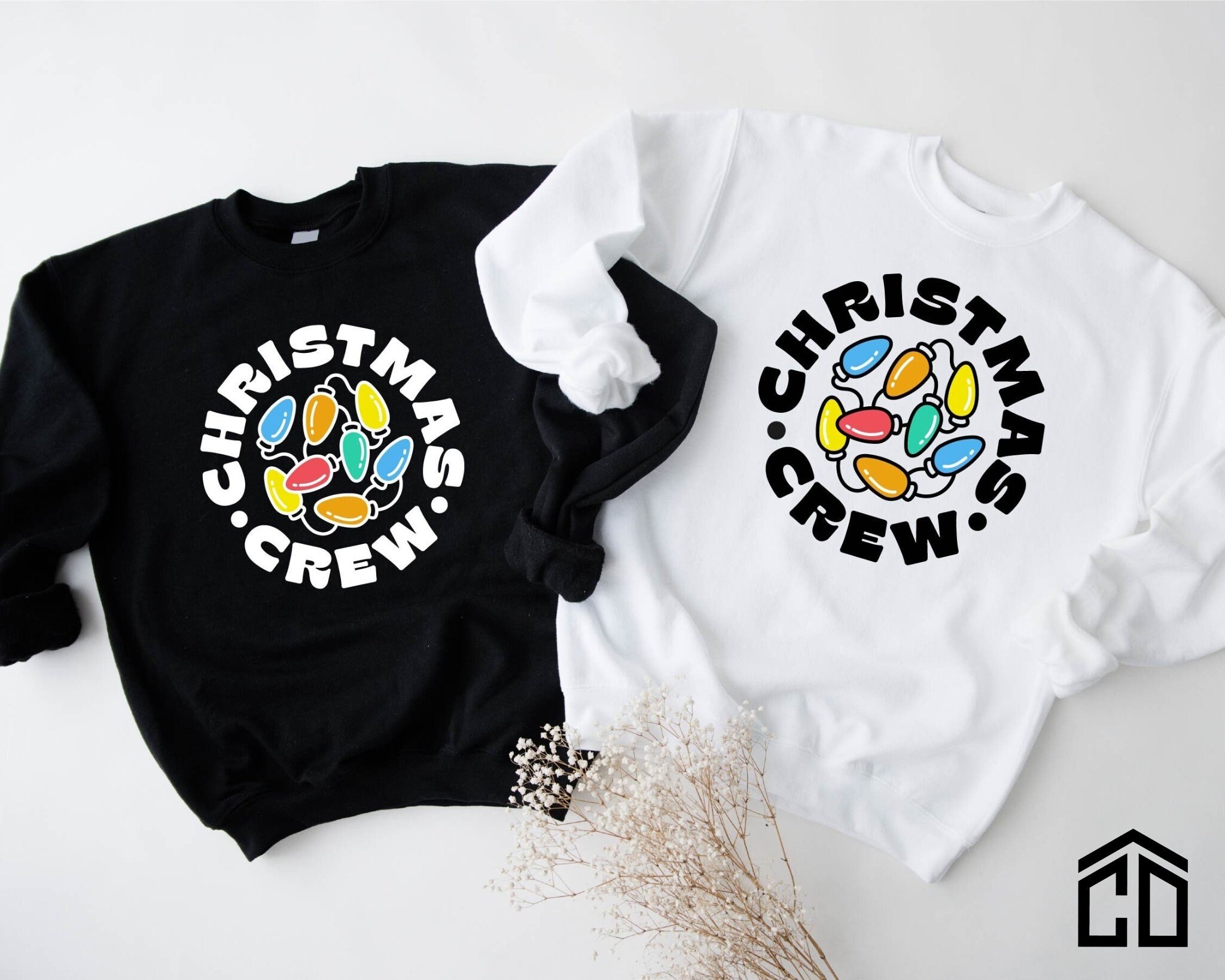 Christmas Crew Sweatshirt, Christmas Lights Sweater, Christm | Inspire ...