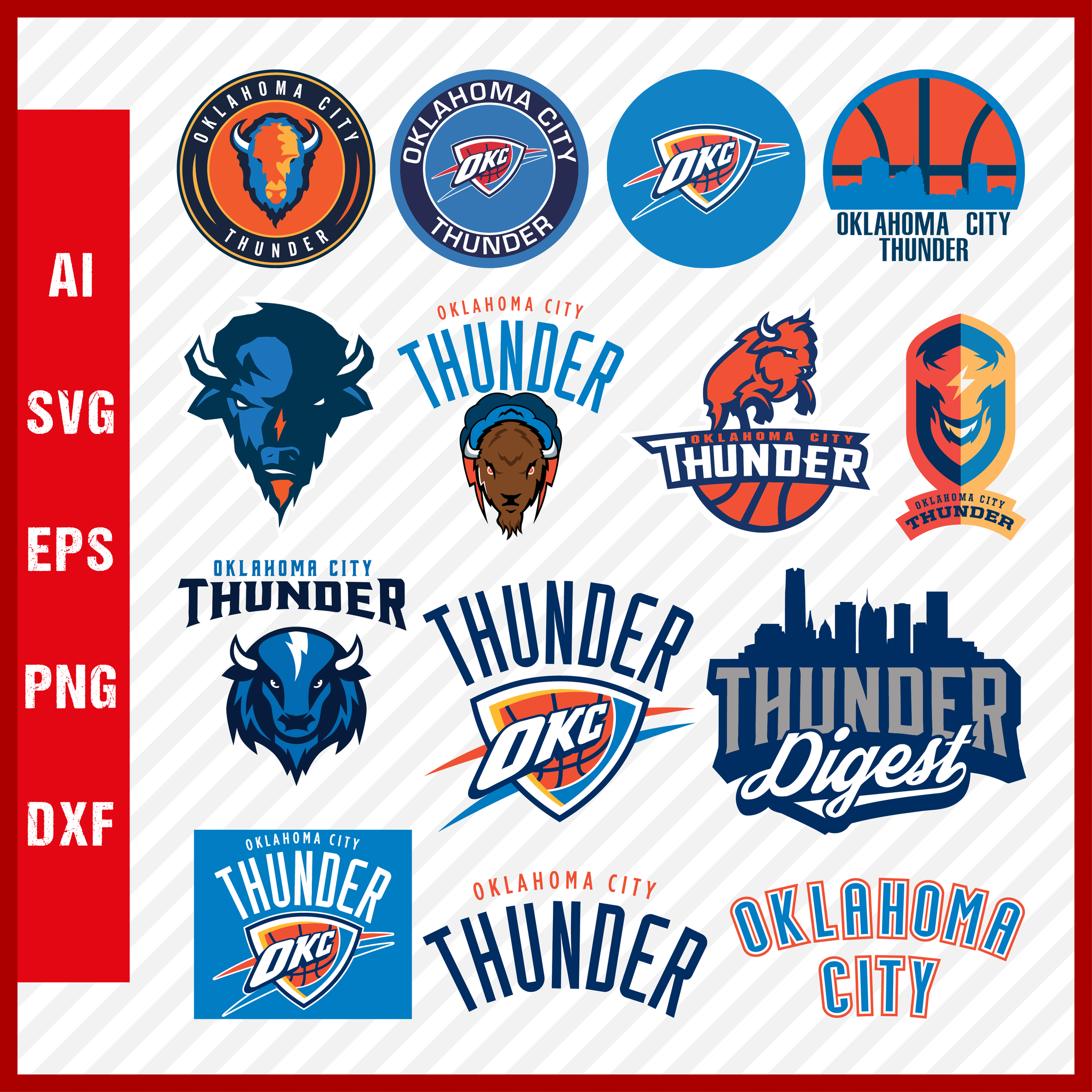 Oklahoma City Thunder Logo, Okc Thunder Logo, Okc Thunder Lo | Inspire ...