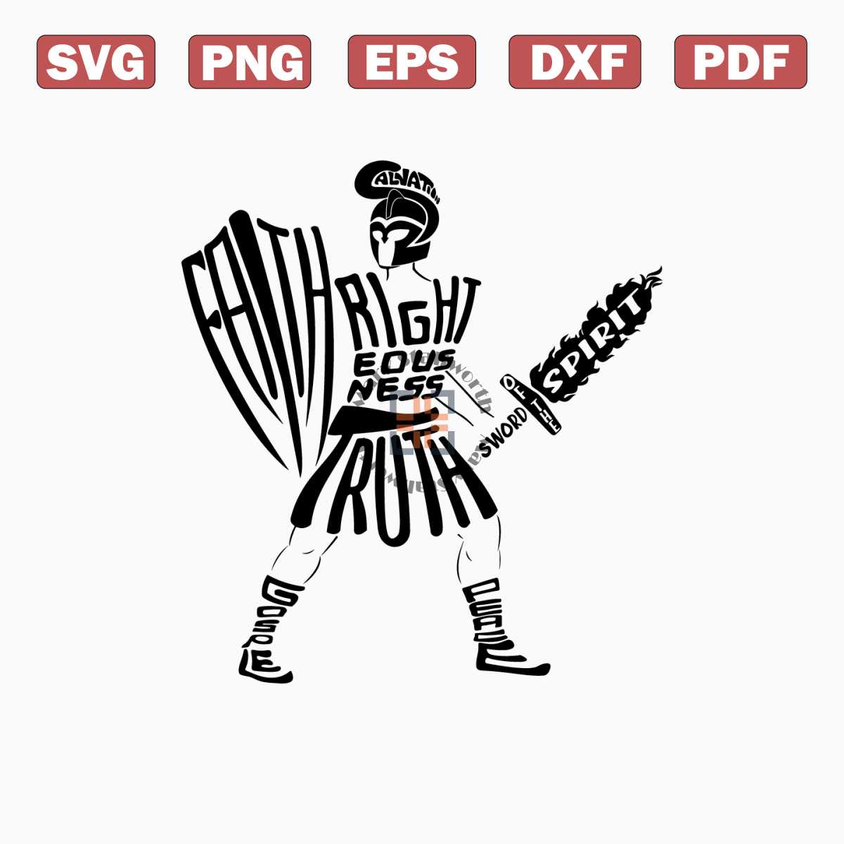 Armor of God Svg, Shield of Faith Svg, Sword of the Spirit s | Inspire ...