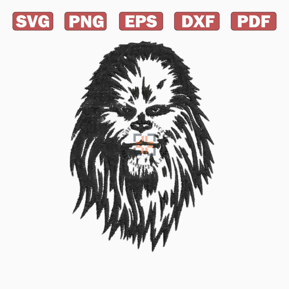 Machine Embroidery files, Chewbacca Embroidery files Design, | Inspire ...
