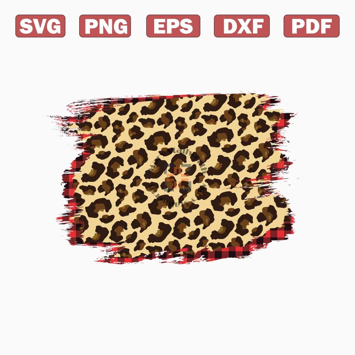 Distressed Leopard Background Png, Distressed Red Buffalo - Inspire Uplift