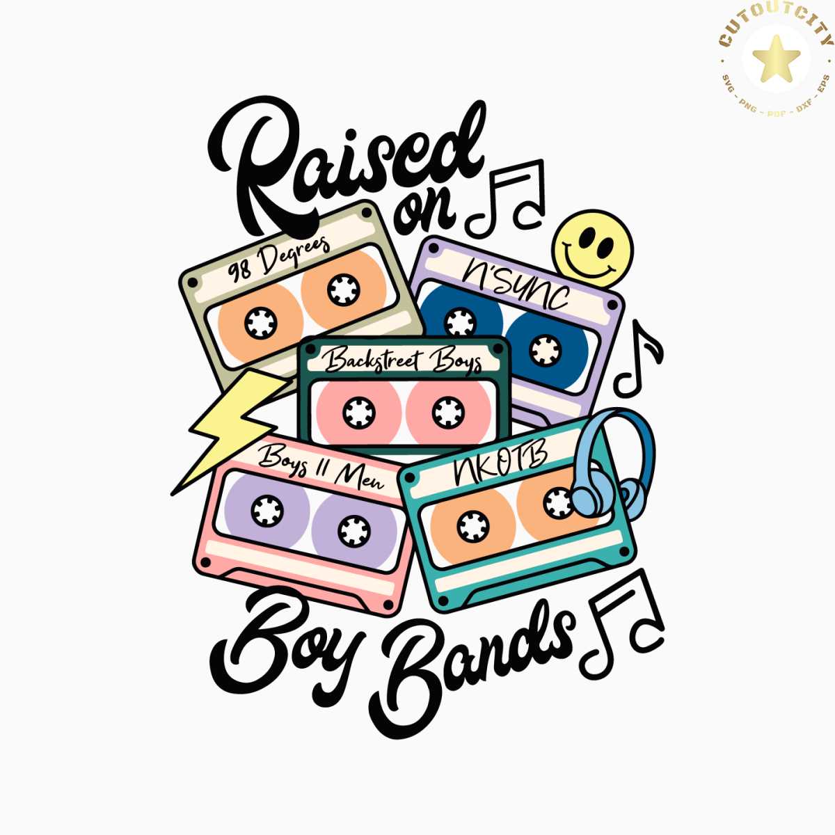 90s SVG, Retro SVG, Casette SVG, Good Vibes Svg, Raised on 9 - Inspire ...
