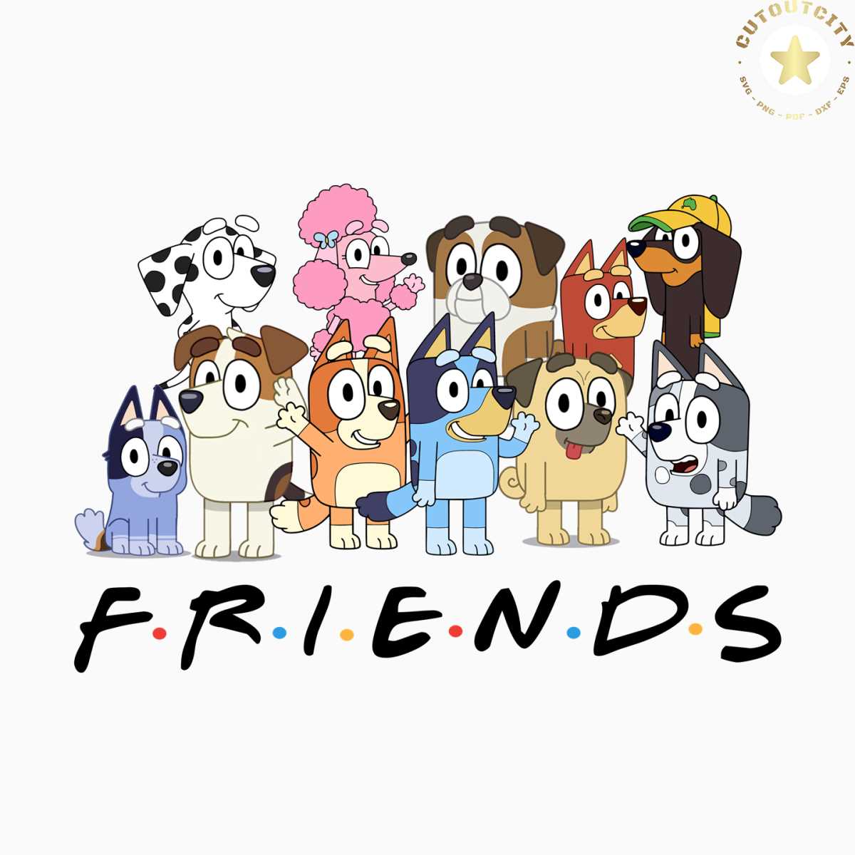Bluey Friends Png, Bluey Friends Instant Download Png, Bluey | Inspire ...