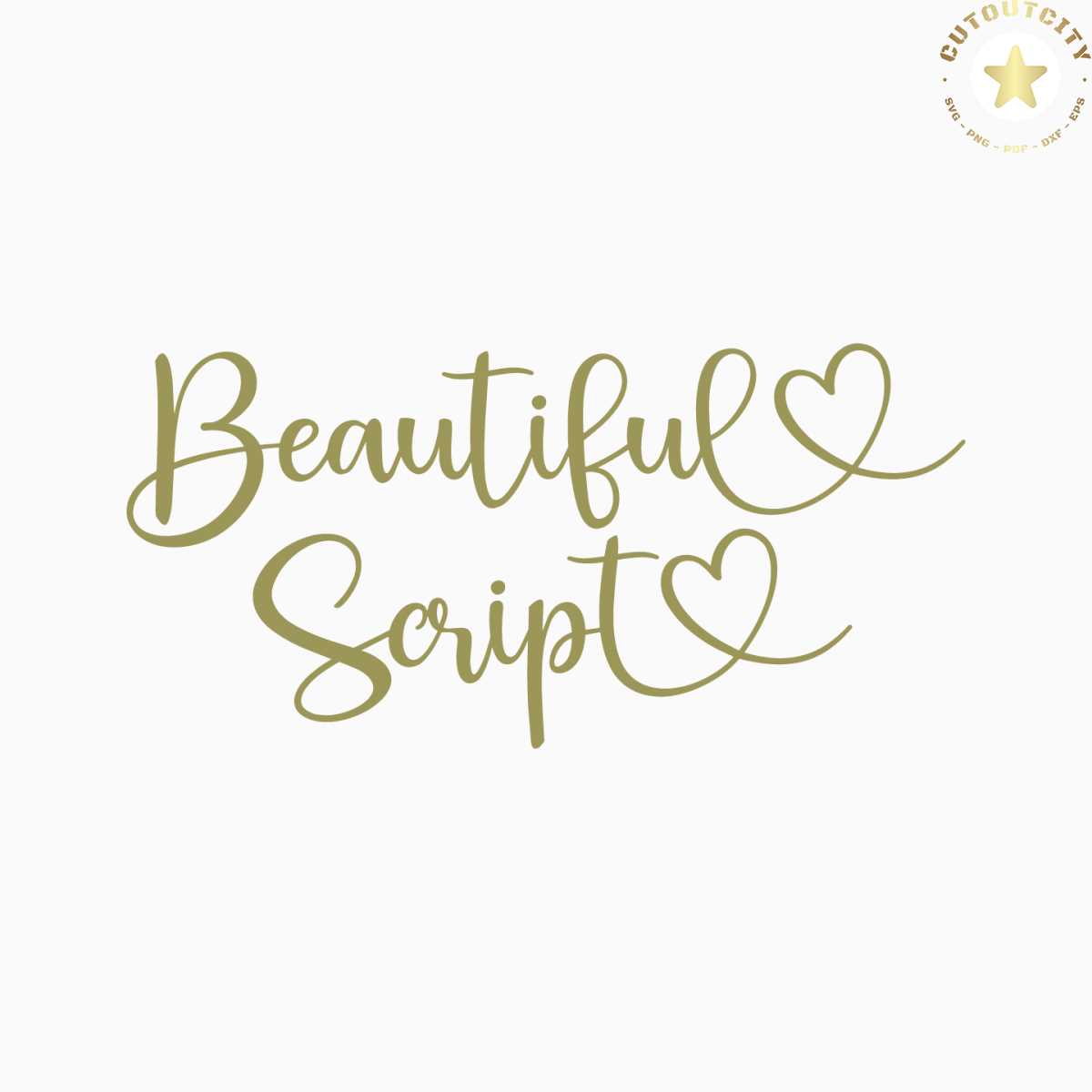 Beautiful Script Font, Script Font,Font with Hearts,Font wit | Inspire Uplift