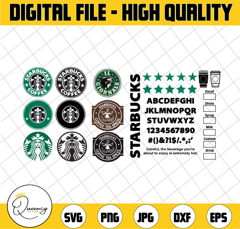 Starbucks Font and Logo SVG TTF OTF Bundle Old and Il Giorna | Inspire ...