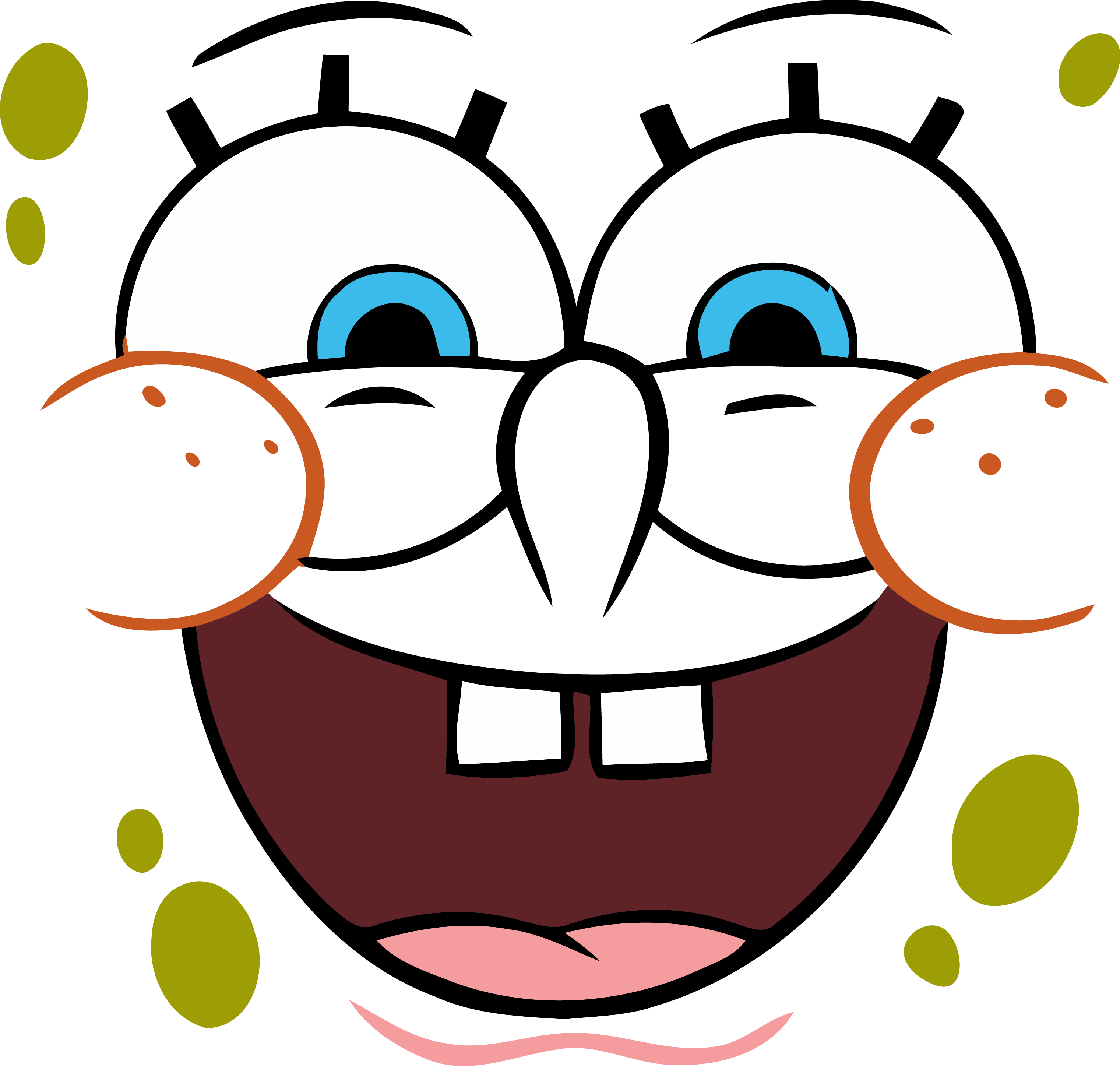 Spongebob Face Svg, Spongebob Unique Designs, Sandy Cheeks, | Inspire Uplift