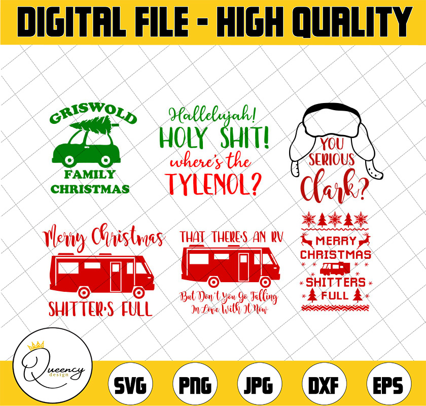 National Lampoons Christmas Vacation SVG Bundle, Shitters Fu | Inspire ...