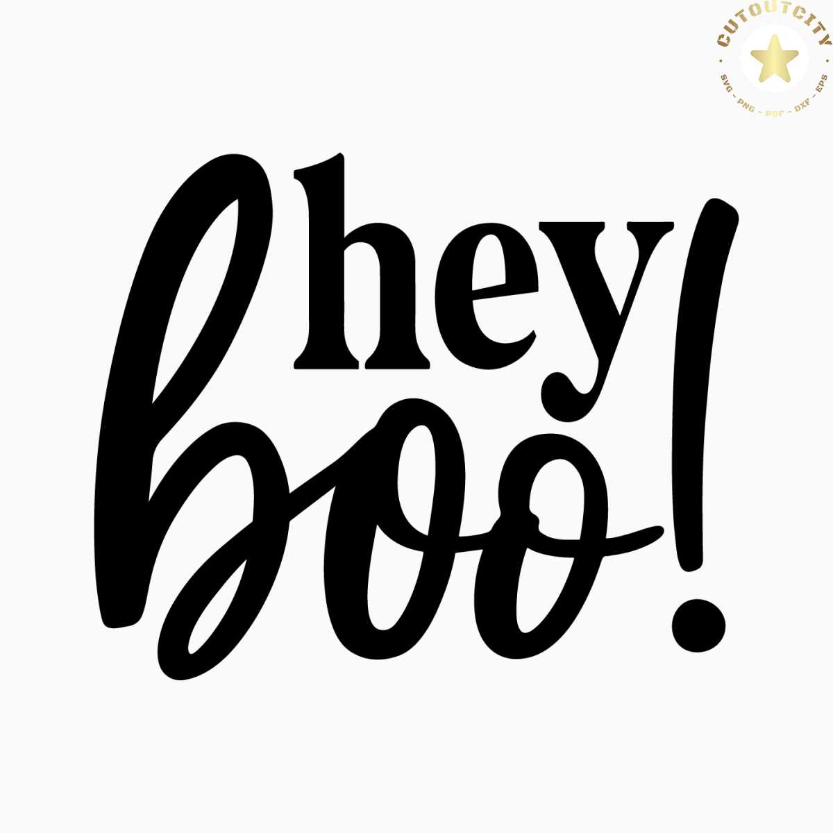 Hey Boo Instant Digital Download | Inspire Uplift