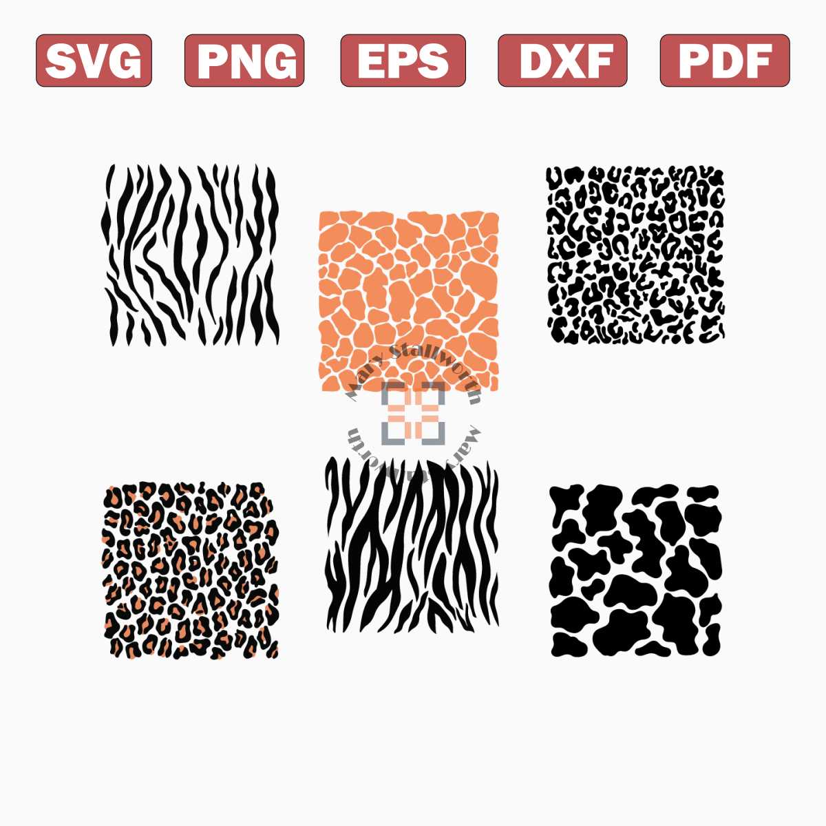 Animal prints svg png bundle hand drawn, leopard print svg, | Inspire ...