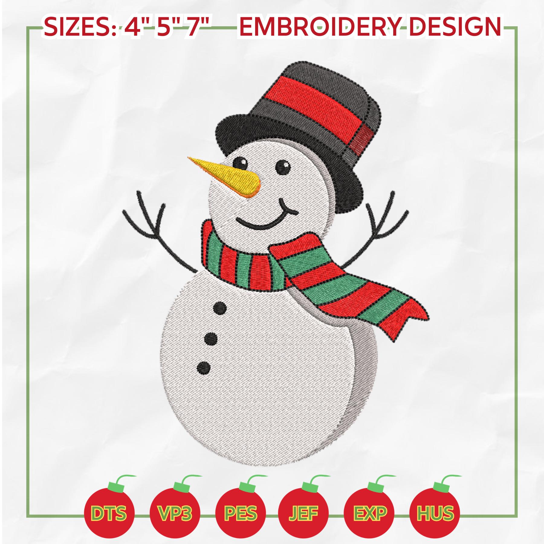Snowman Embroidery Designs, Christmas Embroidery Designs, Sa | Inspire ...