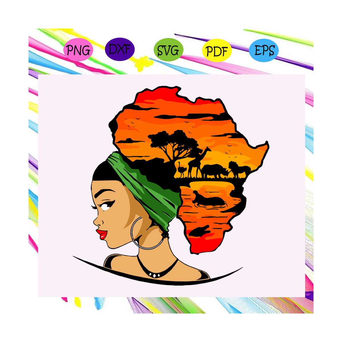 Safari Goddess Svg, Black Woman svg, Nubian Queen Svg, Afric - Inspire ...