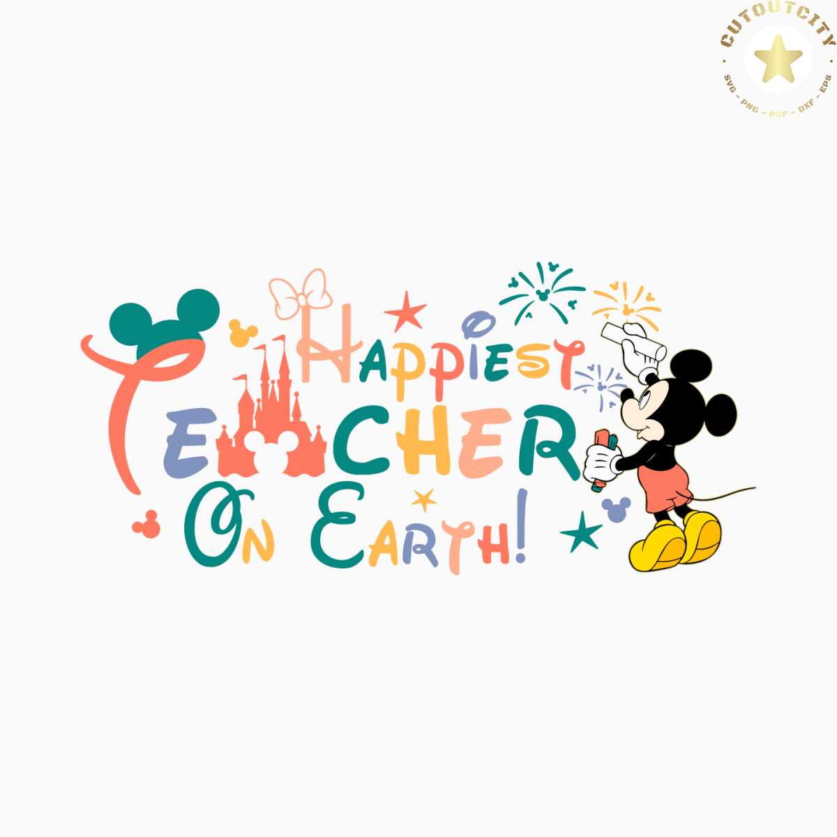 Happiest Teacher On Earth Svg, First Day of School, Back To | Inspire ...