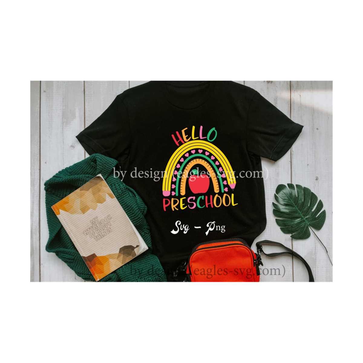 Hello Preschool Rainbow Svg, First day of School Svg, Back T - Inspire ...