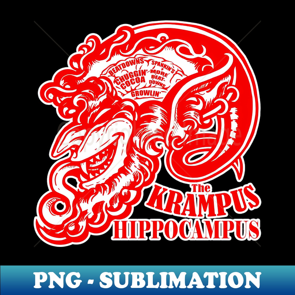 The Krampus Brain - Krampus Hippocampus Red Design White Out | Inspire ...