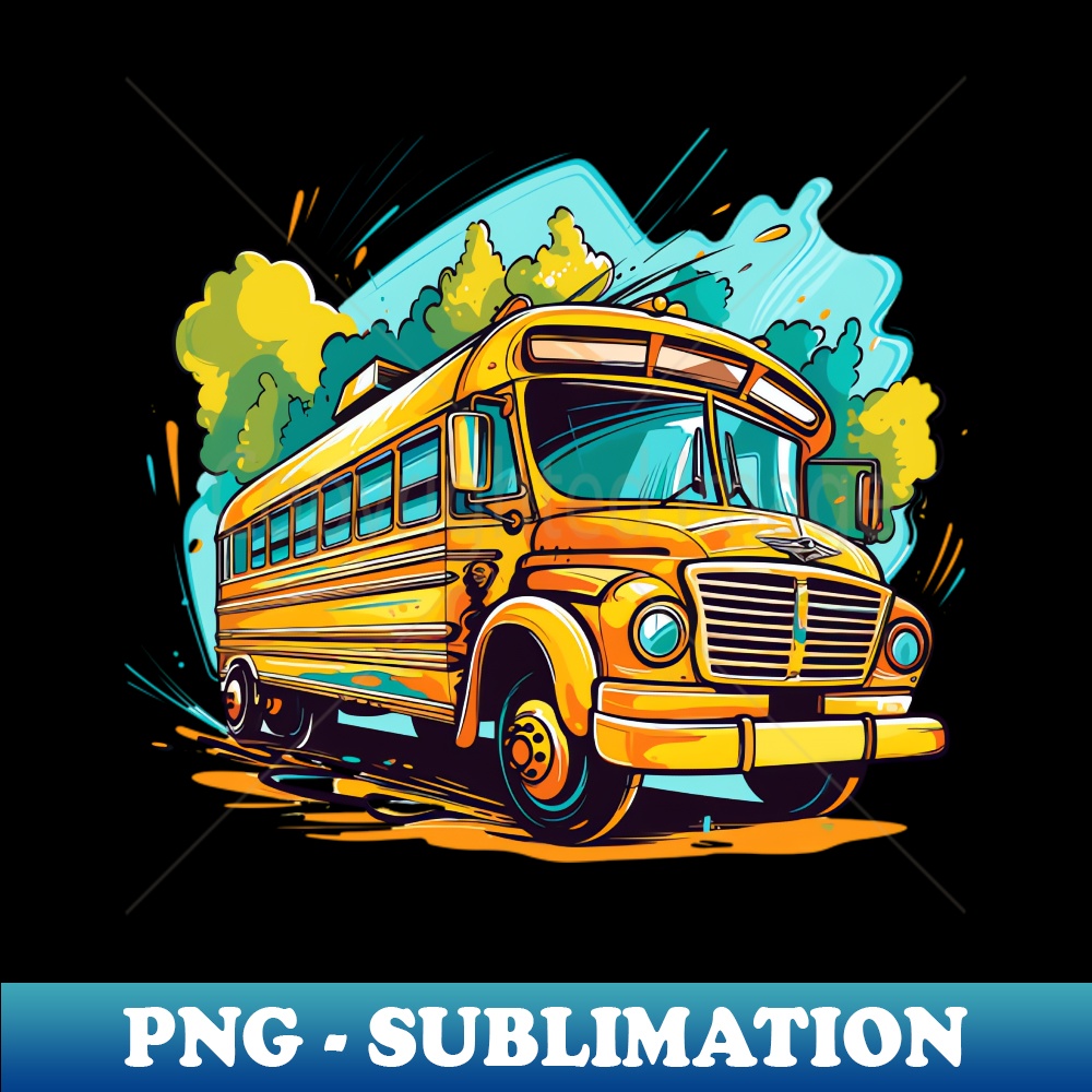 School Bus - Sublimation-Ready PNG File - Perfect for Person | Inspire ...
