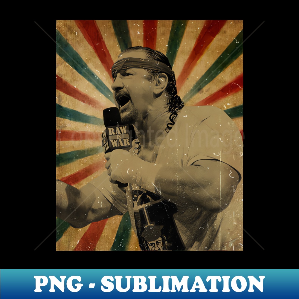 RIP Terry Funk - Photo Vintage Retro Look Fan Design - Retro | Inspire ...