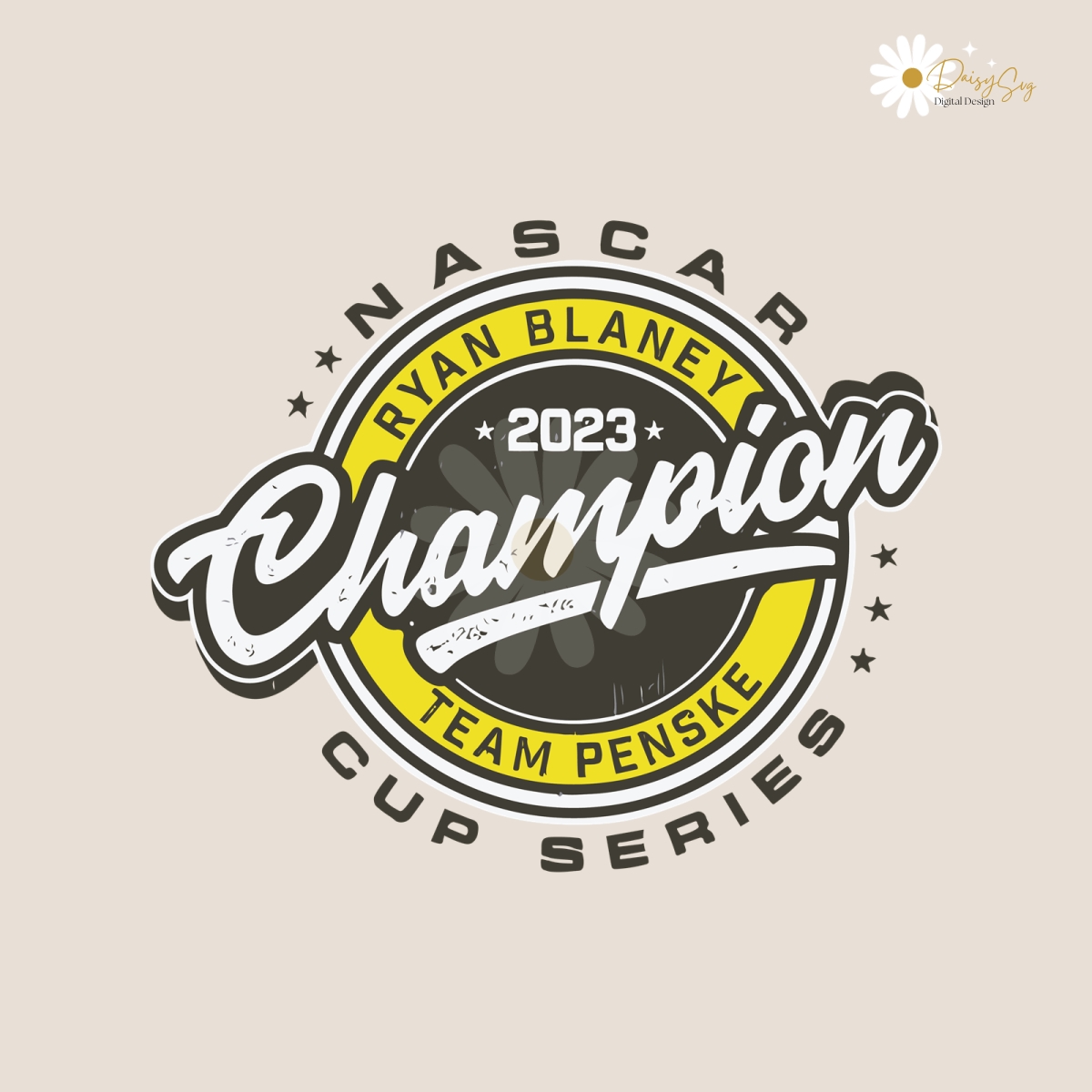 NASCAR Cup Series Champion Ryan Blaney SVG Download | Inspire Uplift