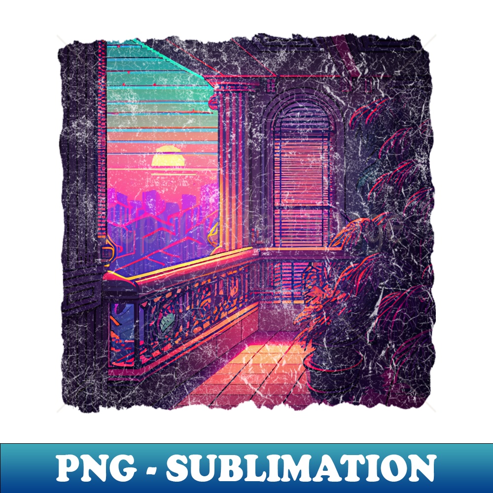 Retrowave Pixel Art - Artistic Sublimation Digital File - Vi | Inspire ...