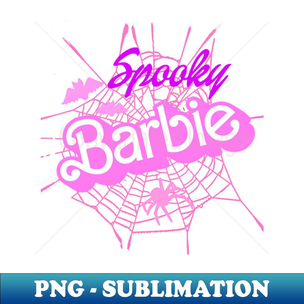 Spooky Barbie Boo X - PNG Transparent Sublimation Design - B | Inspire ...
