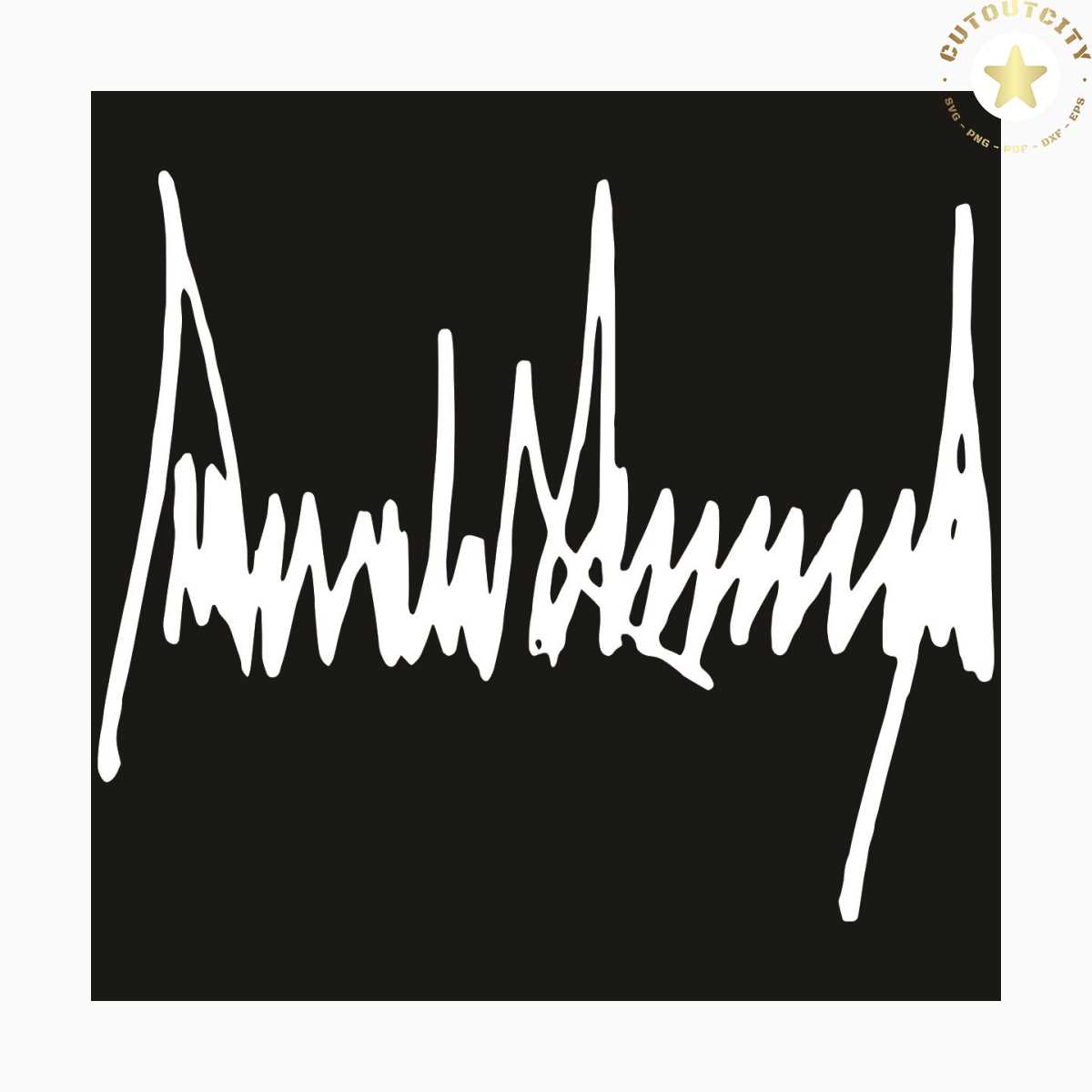 President Donald Trump Signature Svg, Trending Svg, Presiden | Inspire ...