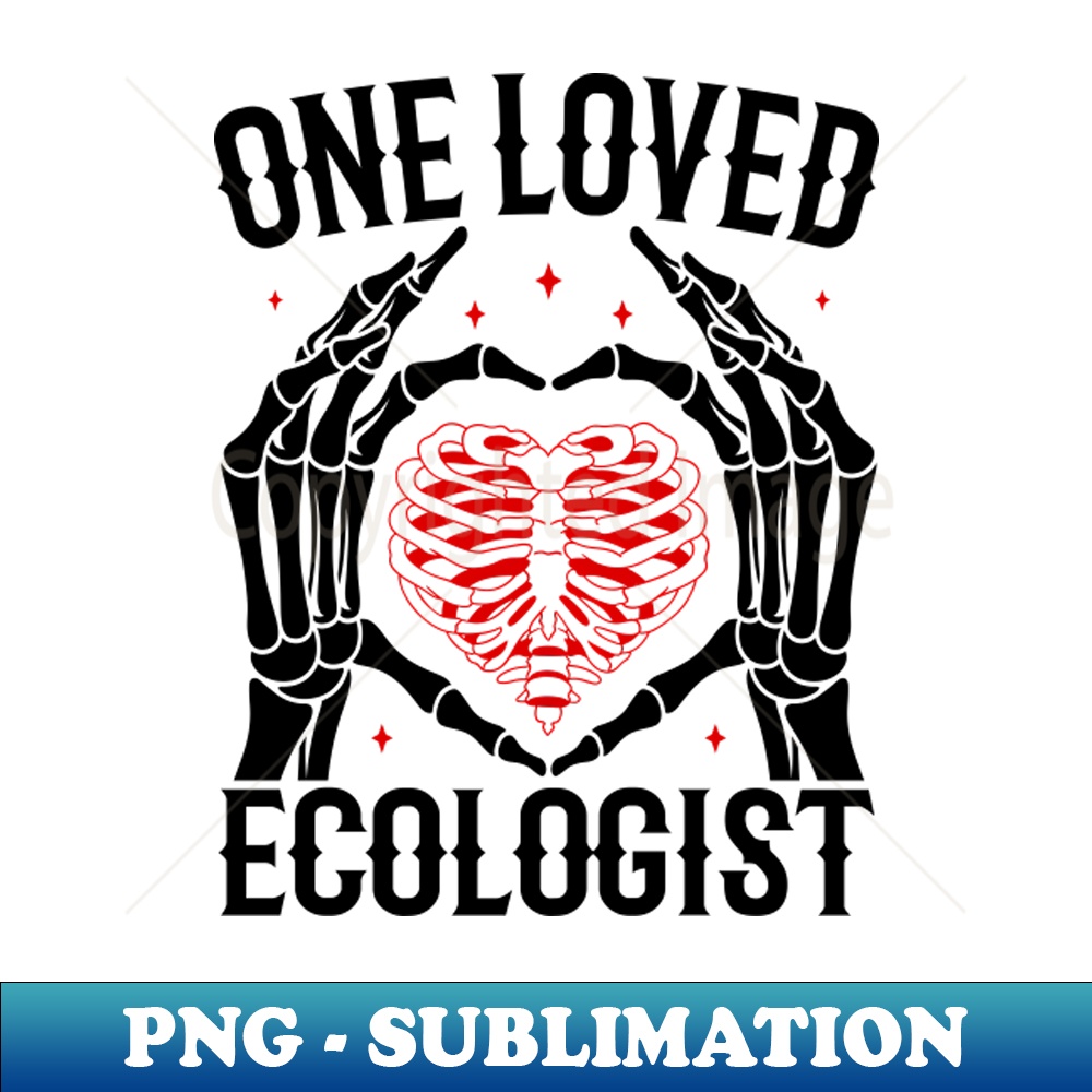 Funny Skeleton Heart Hands One Loved Ecologist Valentines Da | Inspire ...