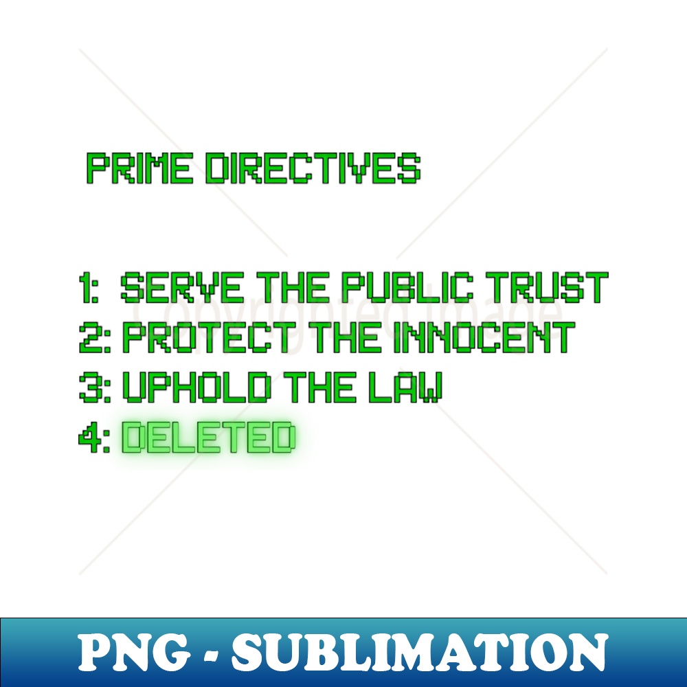 Prime Directives 3 - Sublimation-Ready PNG File - Enhance Yo - Inspire ...