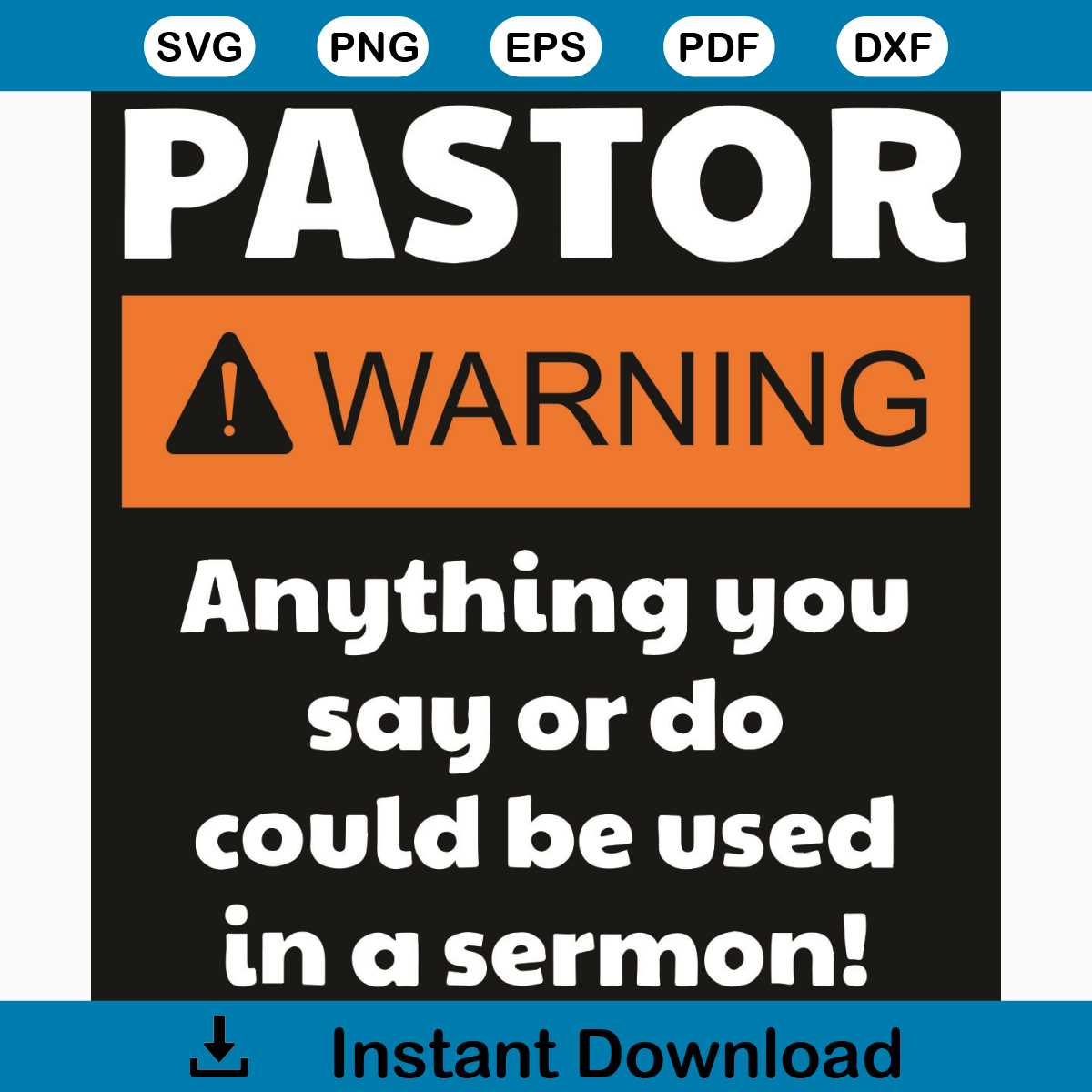 Pastor Warning Svg, Trending Svg, Pastor Svg, Warning Svg, P | Inspire ...