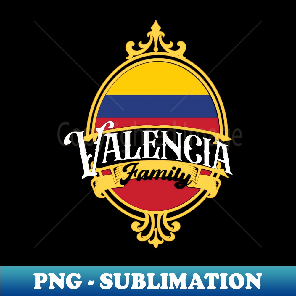 Valencia Family - Colombia flag - Exclusive PNG Sublimation | Inspire ...