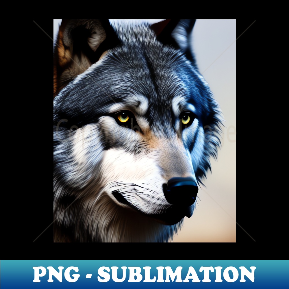 Timber Wolf - AI-Generated - Decorative Sublimation PNG File | Inspire ...