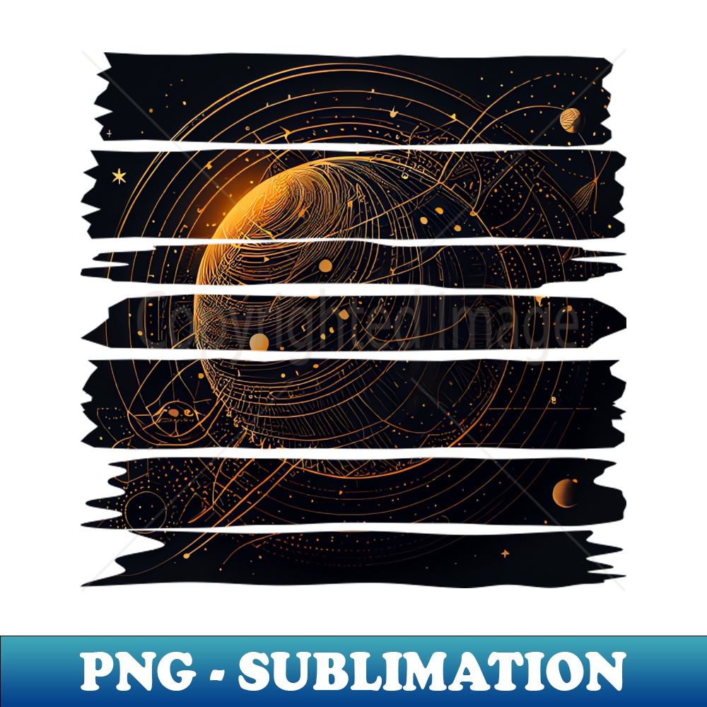 Geometric Solar System - Special Edition Sublimation PNG Fil - Inspire ...