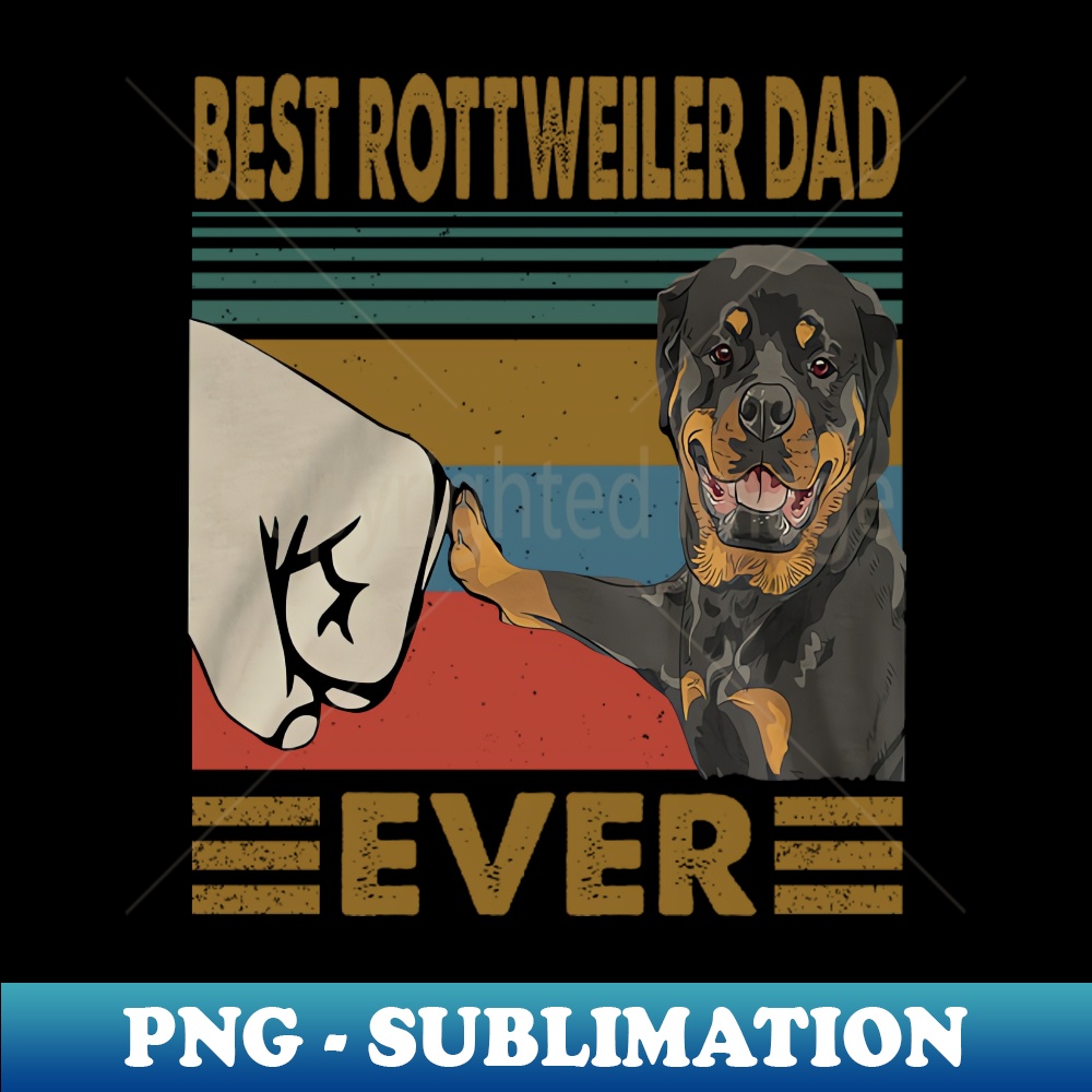 Rottweiler Dad - PNG Transparent Sublimation Design - Unleas | Inspire ...