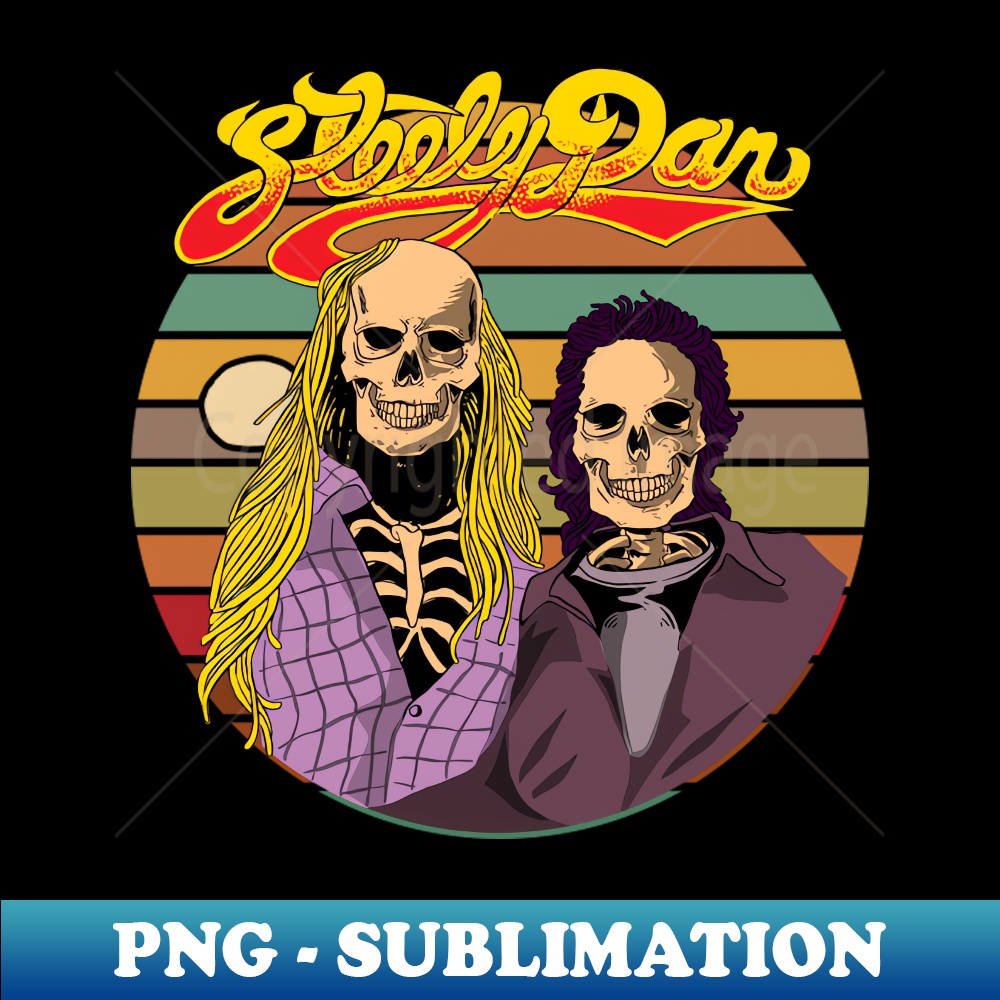 Retro Skull Steely Dan - Aesthetic Sublimation Digital File | Inspire ...
