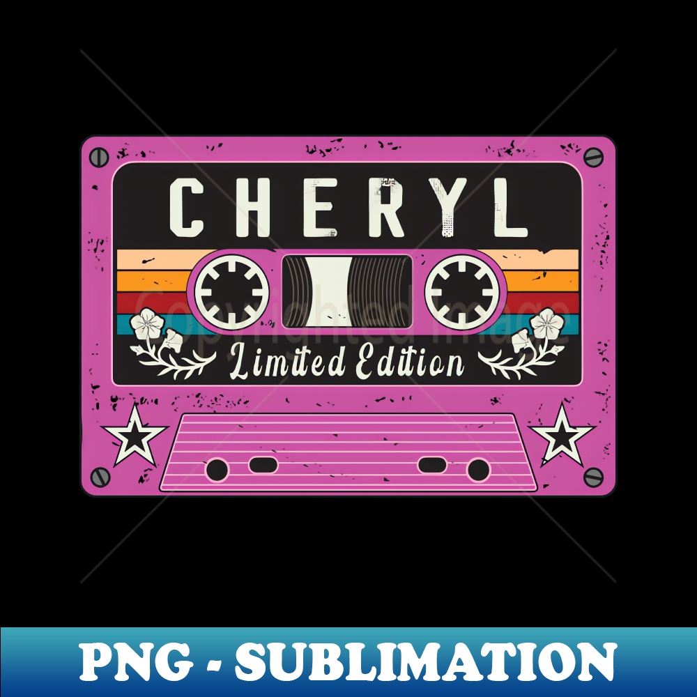 Vintage Cheryl name - PNG Transparent Sublimation Design - B | Inspire ...