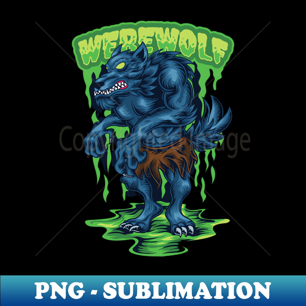 Toxic werewolf - Retro PNG Sublimation Digital Download - Un | Inspire ...