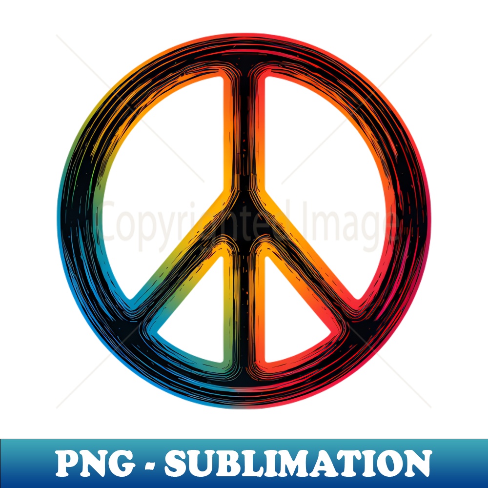 Peace Symbol Retro Design Peace Sign - Professional Sublimat | Inspire ...