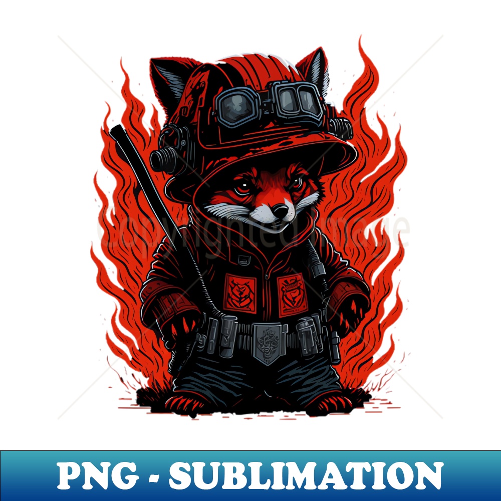Fireman fox - Aesthetic Sublimation Digital File - Revolutio - Inspire ...