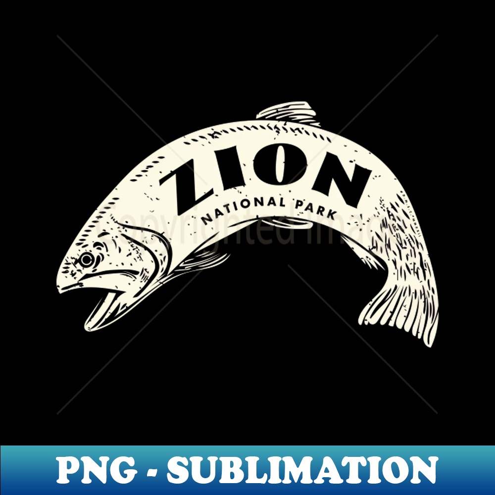 Zion National Park Fish - Tan - PNG Sublimation Digital Down | Inspire ...
